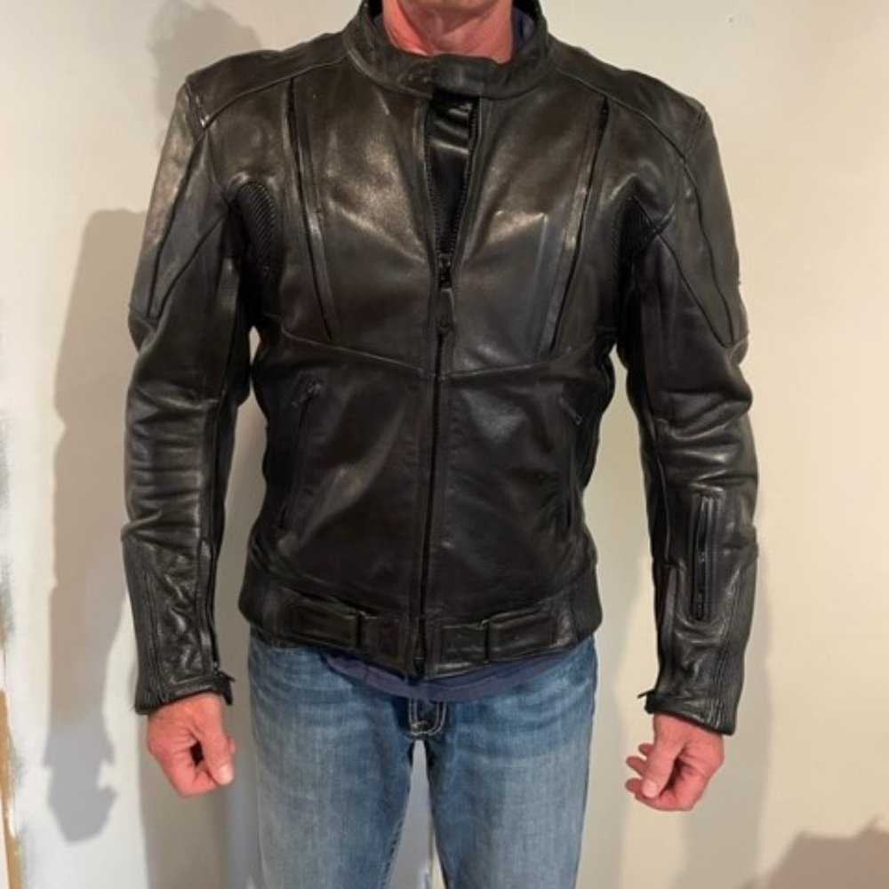 Xpert Sport Men's Leather Motorcycle Jacket - Gem